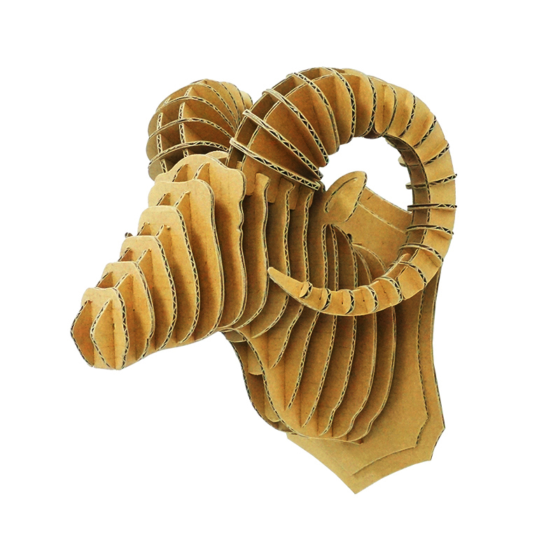 China Goat head 3D cardboard Puzzle Model For Home Decoration CS153 ...